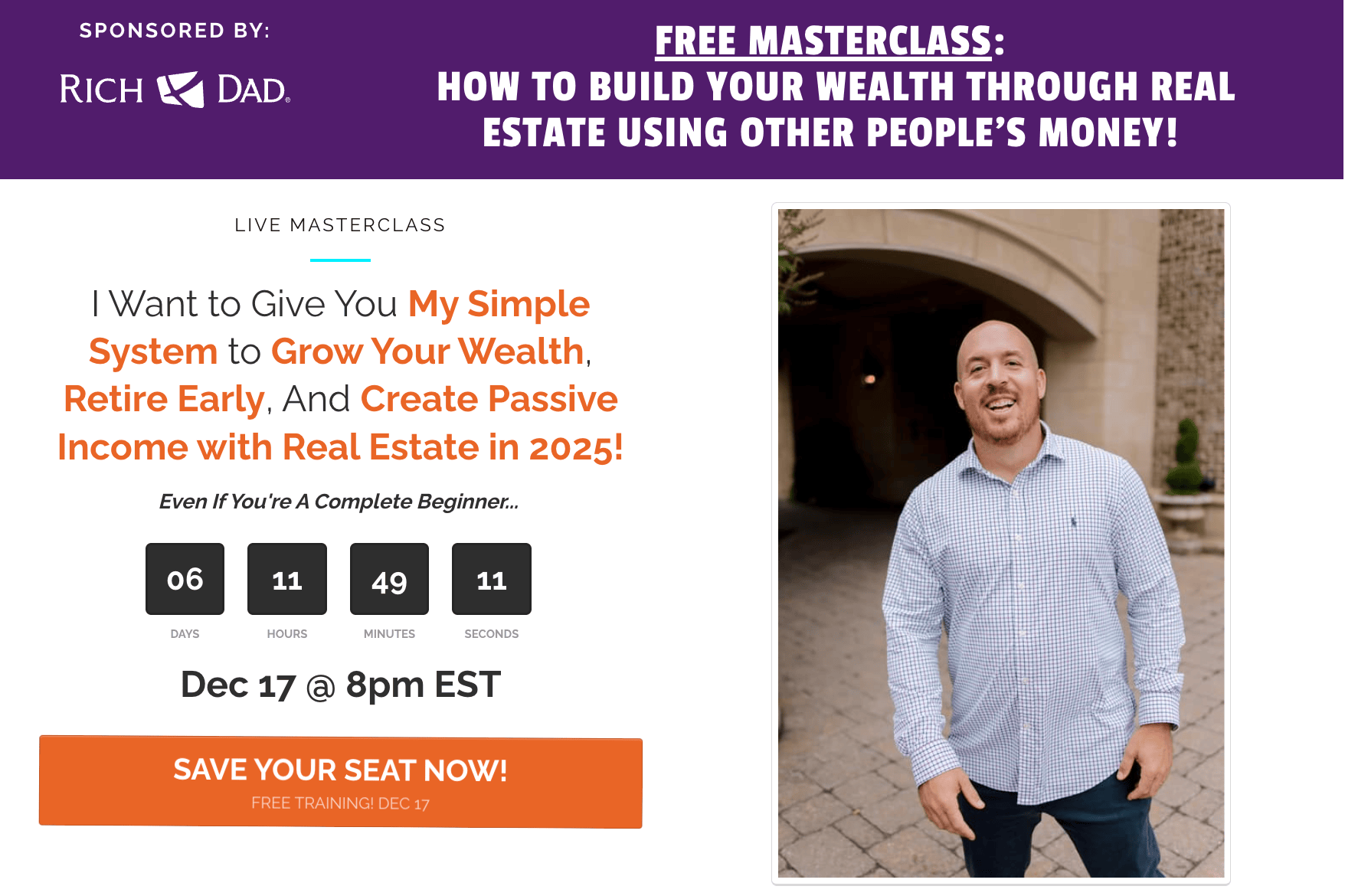 FREE Real Estate Masterclass: Build Your Wealth Using Other People's Money!
